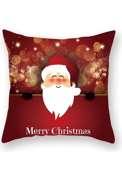 BDZ Mall Şeftali Cilt Noel Yastık Kılıfı Kardan Adam Santa (Yurt Dışından) BDZ Mall Şeftali Cilt Noel Yastık Kılıfı Kardan Adam Santa (Yurt Dışından)