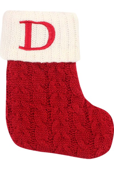 BDZ Mall Kırmızı Kar Tanesi Alfabe Noel Çorap Noel (Yurt Dışından)