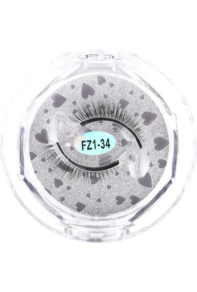 Mirror Yeniden Kullanılabilir Kendinden Yapışkanlı Kirpikler 3D Kalın Kadınlar Için Tutkal Ücretsiz Giymek Kolay Fz1-34 (Yurt Dışından)