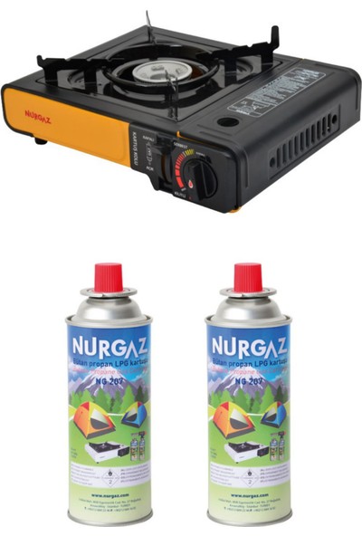 Nurgaz Ng 501 Tekli Portatif Ocak + 2 Adet Kartuş Nurgaz Ng 501 Tekli Portatif Ocak + 2 Adet Kartuş