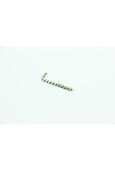 Vidalı Korniş Kancası L Kanca 12 Adet No:4