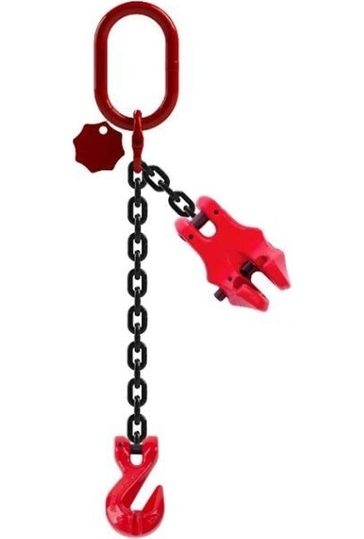 Grade 80 Tek Kollu Daraltma Kancalı ve Zincir Kısaltmalı 8 mm Zincir Sapan