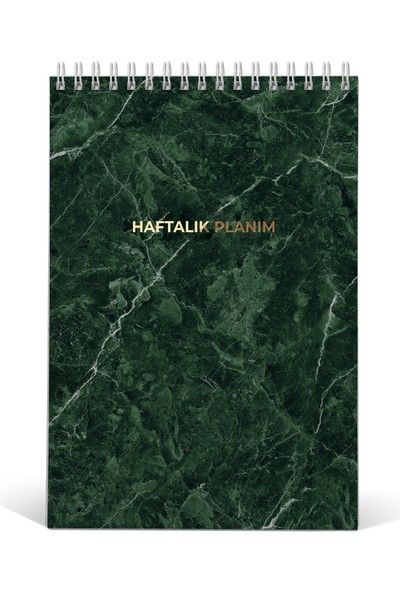 Joo Mermer Serisi Haftalık Planlayıcı (Spiralli)