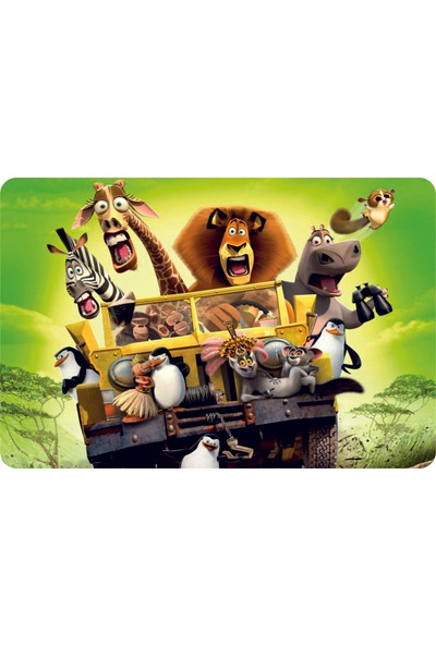 Baskımarketim Madagaskar 54 Parça Ahşap Puzzle Çocuk Yapboz