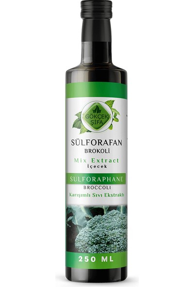 Gökçek Şifa Sülforafan Brokoli Mix Extract 250 ml Gökçek Şifa Sülforafan Brokoli Mix Extract 250 ml