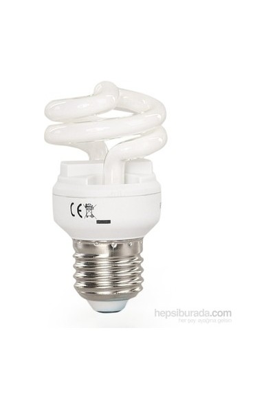 General 8 Watt E-14 Duy Beyaz Işık 430 Lumen Spiral Tasarruflu Ampul General 8 Watt E-14 Duy Beyaz Işık 430 Lumen Spiral Tasarruflu Ampul