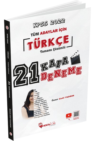 Hoca Kafası Yayınları 2022 KPSS Türkçe Çözümlü 21 Kafa Deneme Hoca Kafası Yayınları 2022 KPSS Türkçe Çözümlü 21 Kafa Deneme