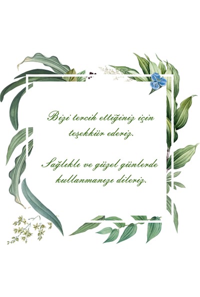 Tellgraf Teşekkür Kartı 5,5 x 5,5 cm 100'lü