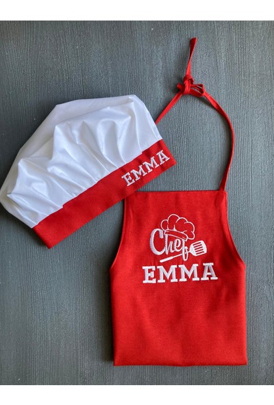 Yamito Tasarım Atölyesi İsme Özel Nakışlı Mutfak Önlüğü