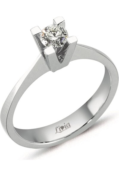 Livia 14 Ayar 0,30 Karat Pırlanta Tektaş Yüzük Livia 14 Ayar 0,30 Karat Pırlanta Tektaş Yüzük