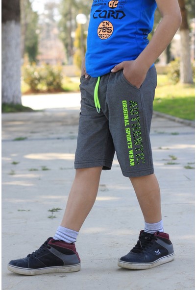 Çiggo Kids Fosfor Baskı Detaylı Erkek Çocuk Kapri/bermuda Çiggo Kids Fosfor Baskı Detaylı Erkek Çocuk Kapri/bermuda