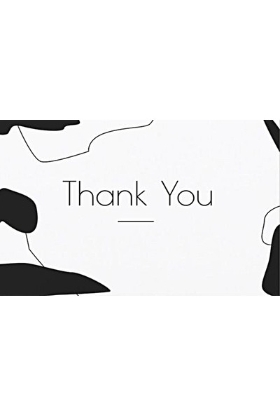 Tellgraf Teşekkür Kartı 5,5 x 8,5 cm 100'lü