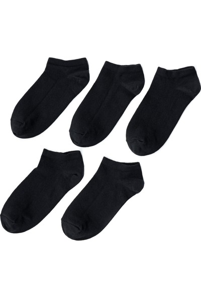 Polaris Basic 5li Ptk-M 1pr Siyah Erkek 5'LI Patik Çorap