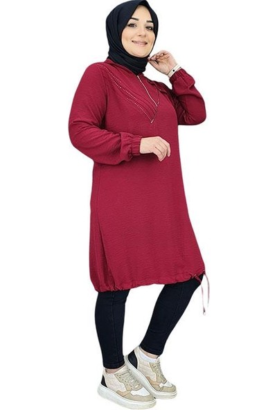 Kadın Fermuarlı Tesettür Tunik