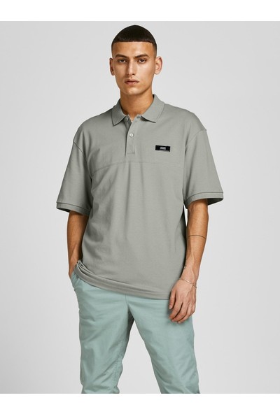 Jack&jones 12205101 Yakali Erkek Tshirt - Yesil