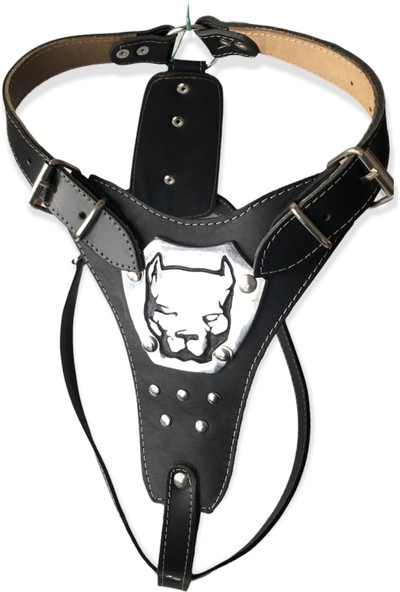 Mono Dog El Yapımı Deri Gladyatör Köpek Göğüs Tasması Xl