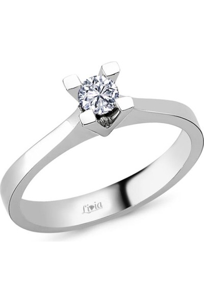 Livia 14 Ayar 0,18 Karat Pırlanta Tektaş Yüzük Livia 14 Ayar 0,18 Karat Pırlanta Tektaş Yüzük
