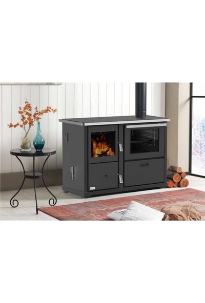 Daiwa Dk-22 Plus Sıcak Sulu Kuzineli Şömineli Katı Yakıtlı Kalorifer Sobası