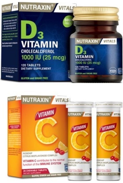 Nutraxin C Ve D3 Vitamin Takviyesi