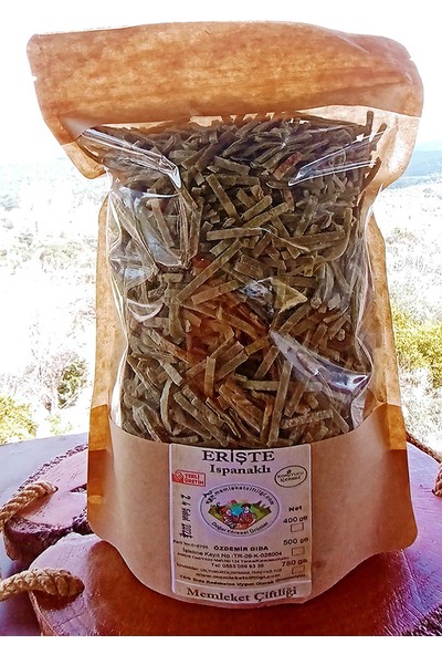 Memleket Çiftliği Ispanaklı Erişte 500 gr Memleket Çiftliği Ispanaklı Erişte 500 gr