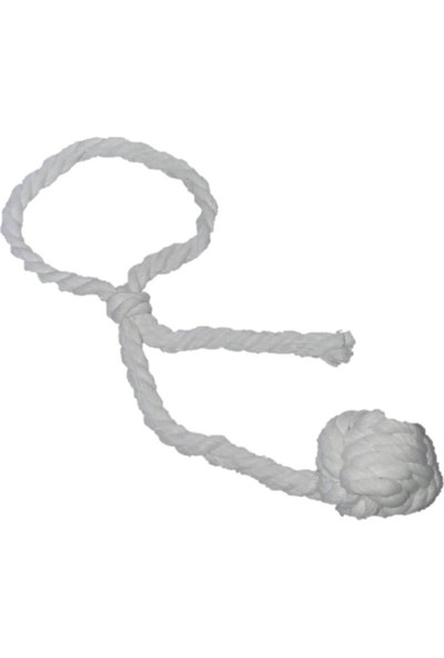 Mila Köpek Diş Ipi Halat Isırma Çekme Oyuncağı Büyük Beyaz