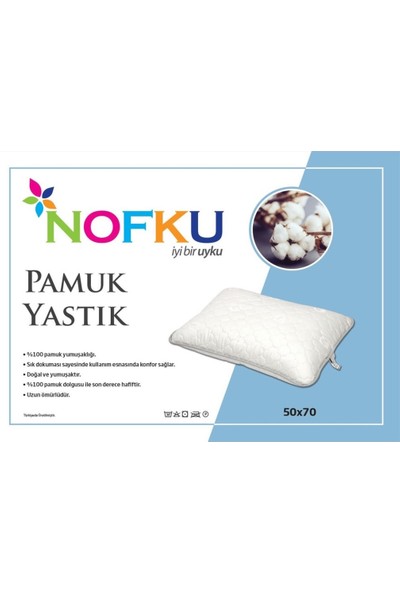 Nofku Pamuk Yastık 50x70 Cm Nofku Pamuk Yastık 50x70 Cm