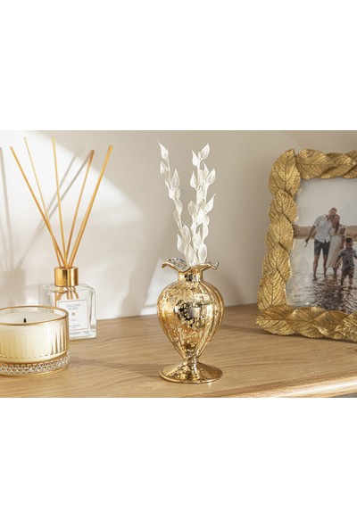 English Home Macy Vazo 10X18 cm Gold English Home Macy Vazo 10X18 cm Gold