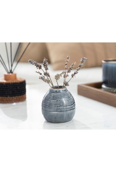 English Home Erica Vazo 8,5x8,5x8,2 cm Mavi