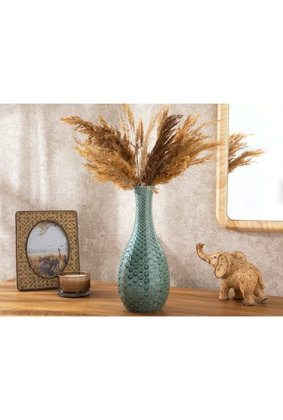 English Home Gina Vazo 13X13X30,8 cm Yeşil