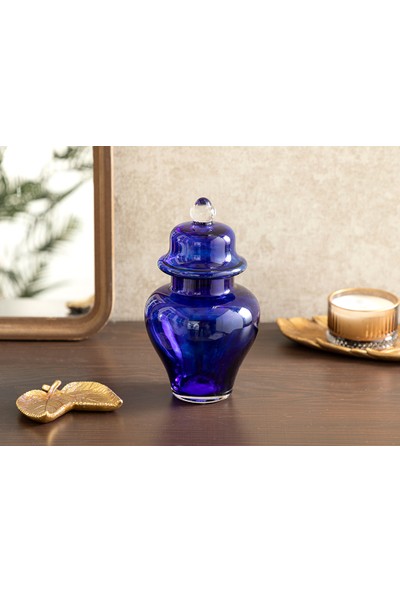 English Home Vanity Cam Küp 25 cm Lacivert