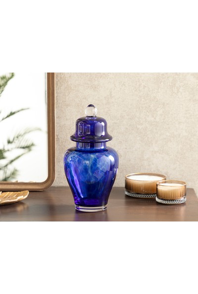 English Home Vanity Cam Küp 30 cm Lacivert