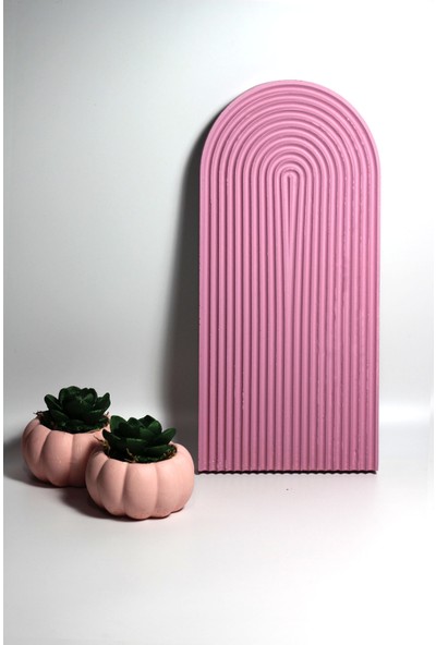 Glowie Renkli Beton Kemer Sunum Tepsisi 32CM | Pembe Glowie Renkli Beton Kemer Sunum Tepsisi 32CM | Pembe