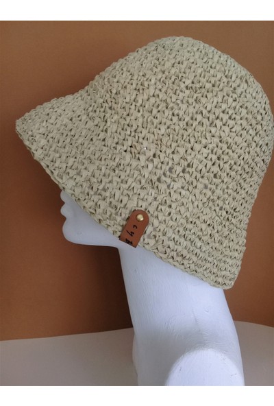 Cybele Tığ Işi Yazlık Bucket Hasır Şapka Cybele Tığ Işi Yazlık Bucket Hasır Şapka