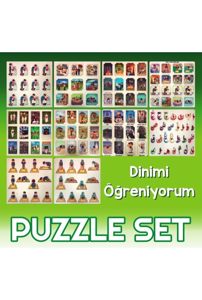 Edutoys Dinimi Öğreniyorum Puzzle 10’lu Set