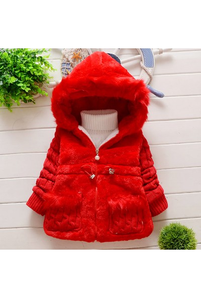 Vandor Girls Çocuklar Için Kapşonlu Kaban Polar Astarlı Ceket (Yurt Dışından) Vandor Girls Çocuklar Için Kapşonlu Kaban Polar Astarlı Ceket (Yurt Dışından)