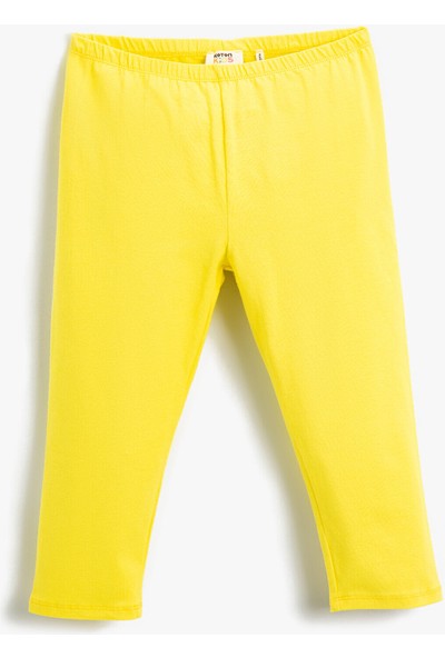 Koton Kız Çocuk Basic Kapri Tayt Pamuklu