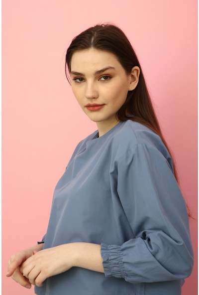 ALLDAY Kolları Gipe Detaylı Kısa Bluz ALLDAY Kolları Gipe Detaylı Kısa Bluz