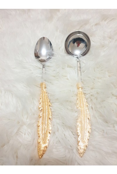 Dream 2lı Tüy Pılav Corba Kepçe Altın Dream 2lı Tüy Pılav Corba Kepçe Altın