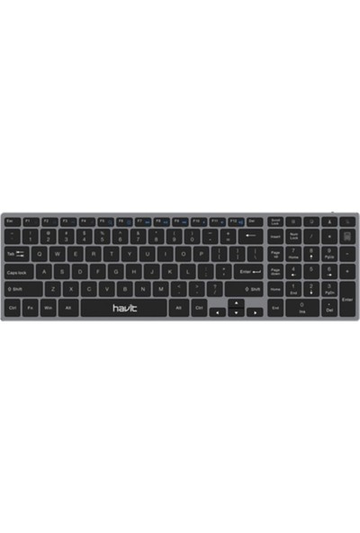 Havit KB263BT Kablosuz Bluetooth Klavye Uzay Grisi Havit KB263BT Kablosuz Bluetooth Klavye Uzay Grisi