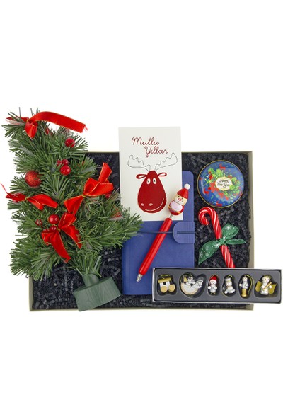 Troy Gift Box Yılbaşı Mini Çam Ağacı Seti Hediye Kutusu Troy Gift Box Yılbaşı Mini Çam Ağacı Seti Hediye Kutusu