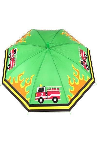 buradanaldım Düdüklü Çocuk Şemsiyesi Yeşil Itfaiye Desenli buradanaldım Düdüklü Çocuk Şemsiyesi Yeşil Itfaiye Desenli