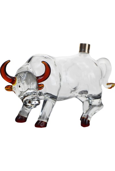 Şarap Sürahi Filtrasyon Boğa Şeklinde 25.36 Oz Kırmızı Şarap Likörü Ruhları Için