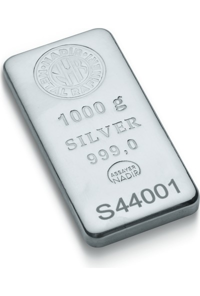 Nadir 1000 gr 999.0 Saf Külçe Gümüş Nadir 1000 gr 999.0 Saf Külçe Gümüş