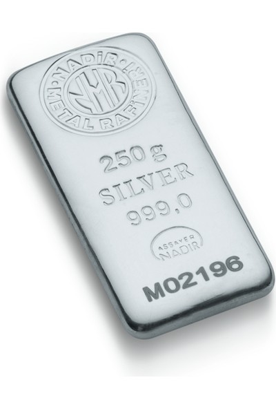 Nadir 250 gr 999.0 Saf Külçe Gümüş Nadir 250 gr 999.0 Saf Külçe Gümüş