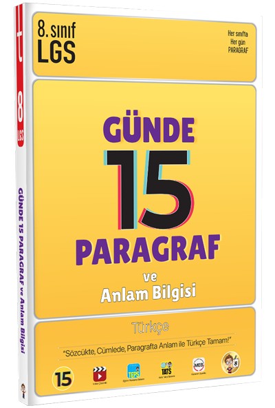 Tonguç Yayınları LGS Günde 15 Paragraf ve Anlam Bilgisi Tonguç Yayınları LGS Günde 15 Paragraf ve Anlam Bilgisi