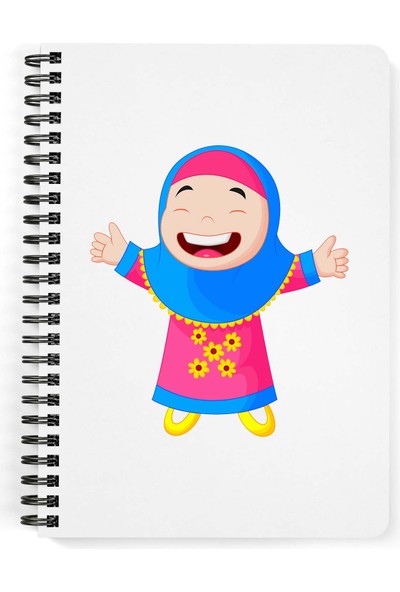 Muslim Baskılı Ahşap Kapaklı Defter 15X20 cm DFT6302