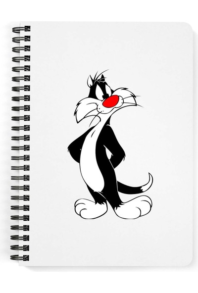 Sylvester Baskılı Ahşap Kapaklı Defter 15X20 cm DFT6207