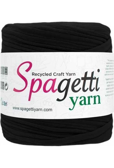 Spagettiyarn Siyah Penye Ip Spagettiyarn Siyah Penye Ip