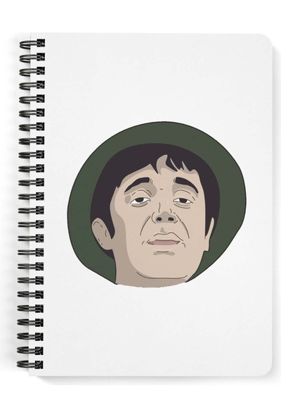 Hero Tasarım Halit Akçatepe Baskılı Ahşap Kapaklı Defter 15X20 cm DFT187