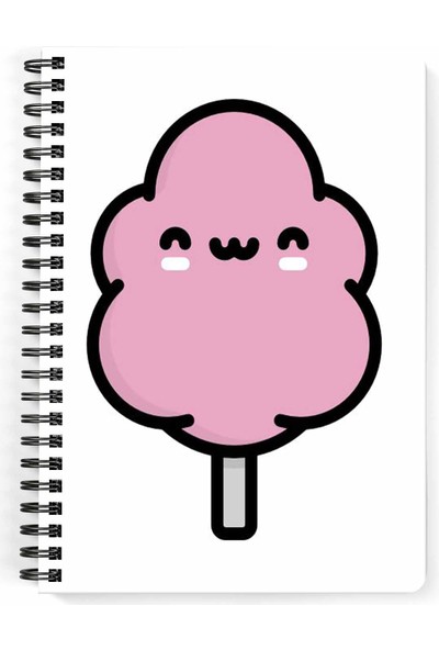 Hero Tasarım Lolipop Baskılı Ahşap Kapaklı Defter 15X20 cm DFT2922